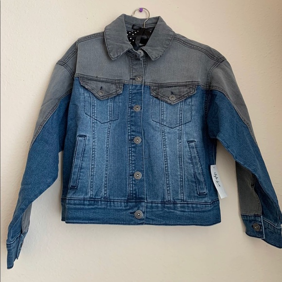 Style & Co. | Jackets & Coats | Womens Colorblocked Denim Jacket | Poshmark